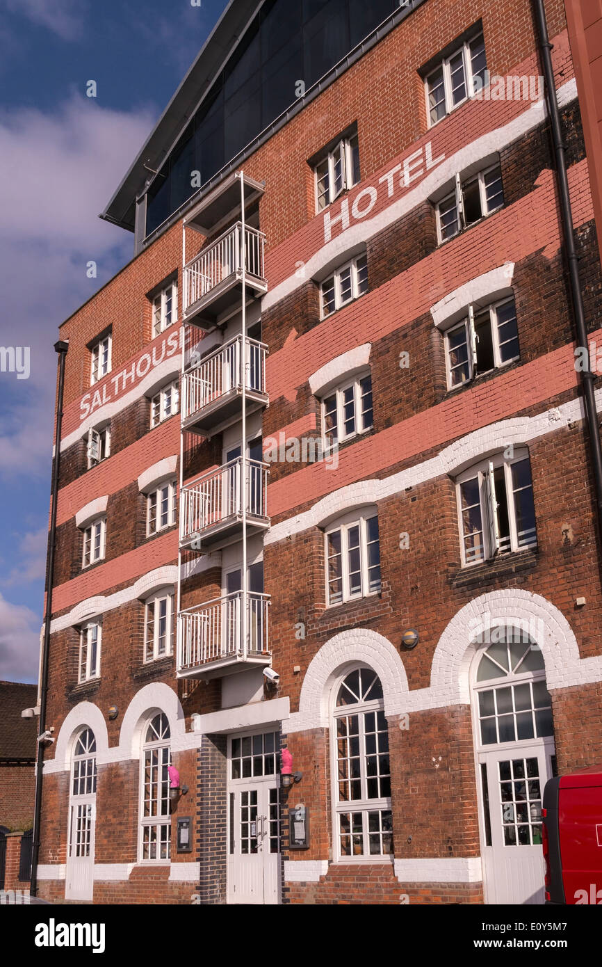 Old Salthouse Hotel, Neptune Quay, Ipswich, Suffolk, England, UK Stock ...