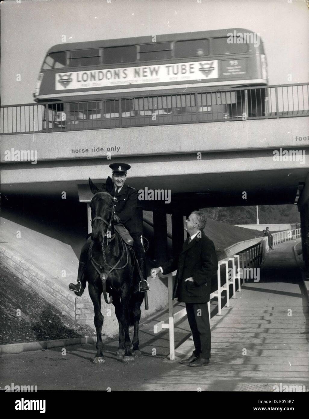 Nov. 12, 1968 - Tibbet's Corner Improvement: The underpass which is the ...