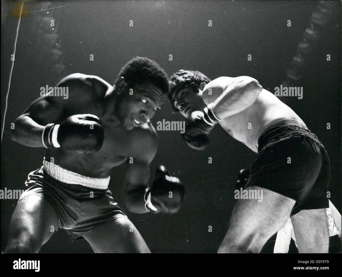 Nov. 19, 1968 - Juarez de Lima and Jacques Marty During Match Stock ...
