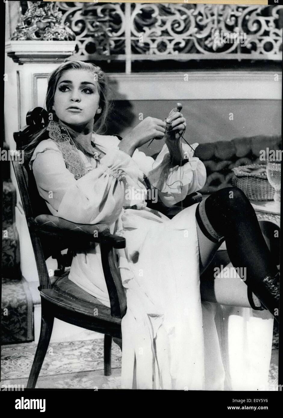 Nov. 20, 1968 - Dagmar Hanauer shows more than just a saucy garter in ...