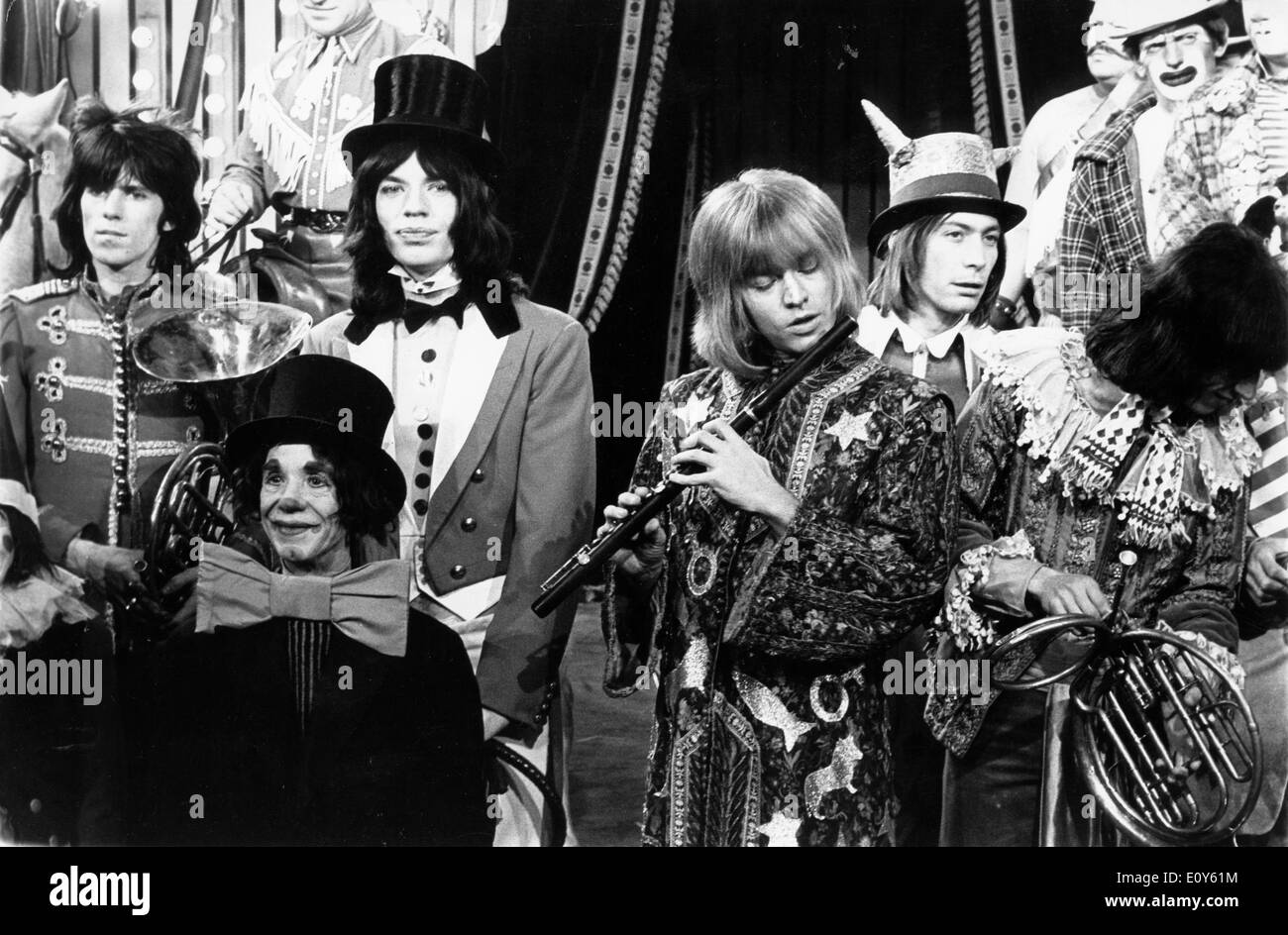The Rolling Stones filming 'Rock and Roll Circus' Stock Photo - Alamy