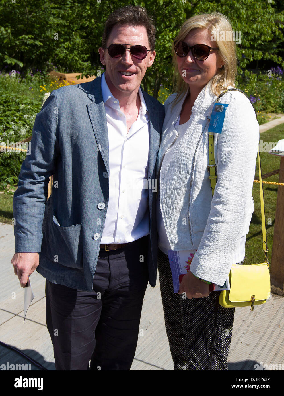 Rob Brydon and Clare Holland in London on 19 May 2014 Stock Photo - Alamy