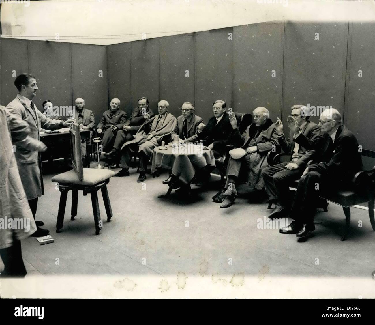 Mar. 03, 1969 - Royal Academy Selection Committee At Work: Members of ...