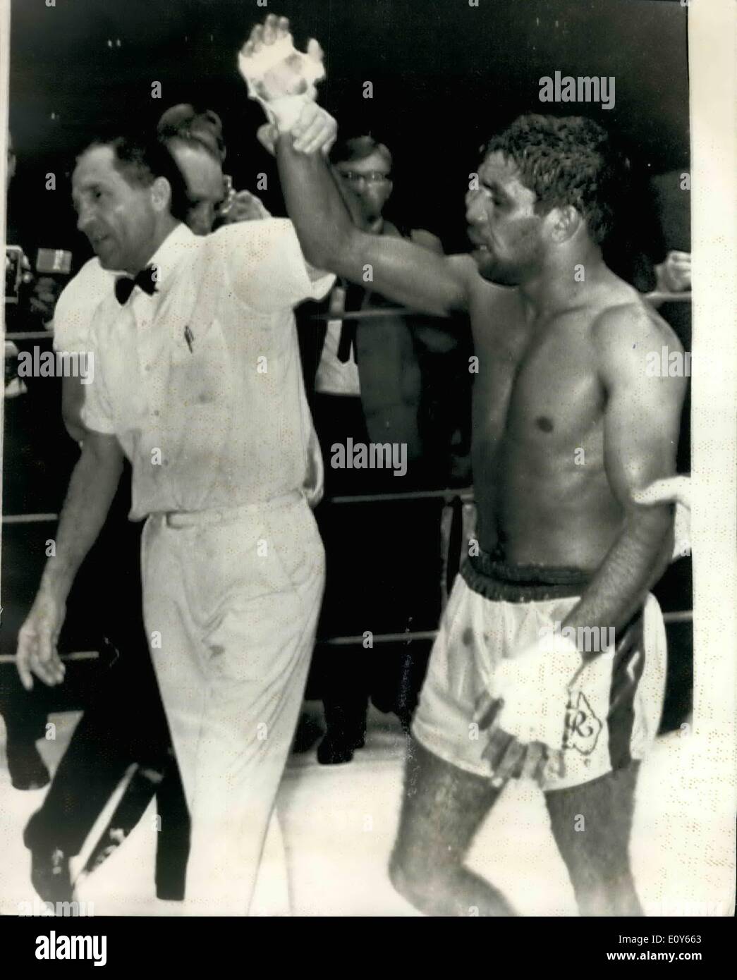 Mar. 03, 1969 - Britain's Alan Rudkin fails in his attempt to win the ...