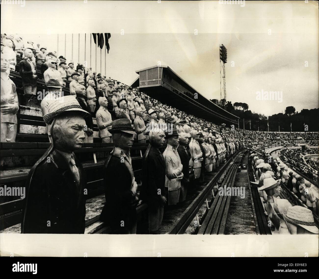 Mar. 03, 1969 - Plastic Dummies used for crowd scenes for ''The Games ...