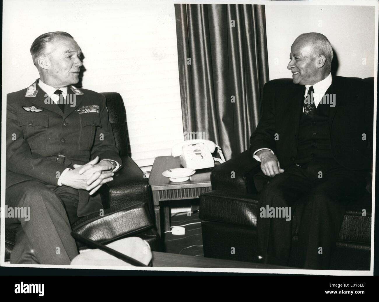 Mar. 03, 1969 - The Jordanian acting premier Mr. Ahmad Touqan meeting ...