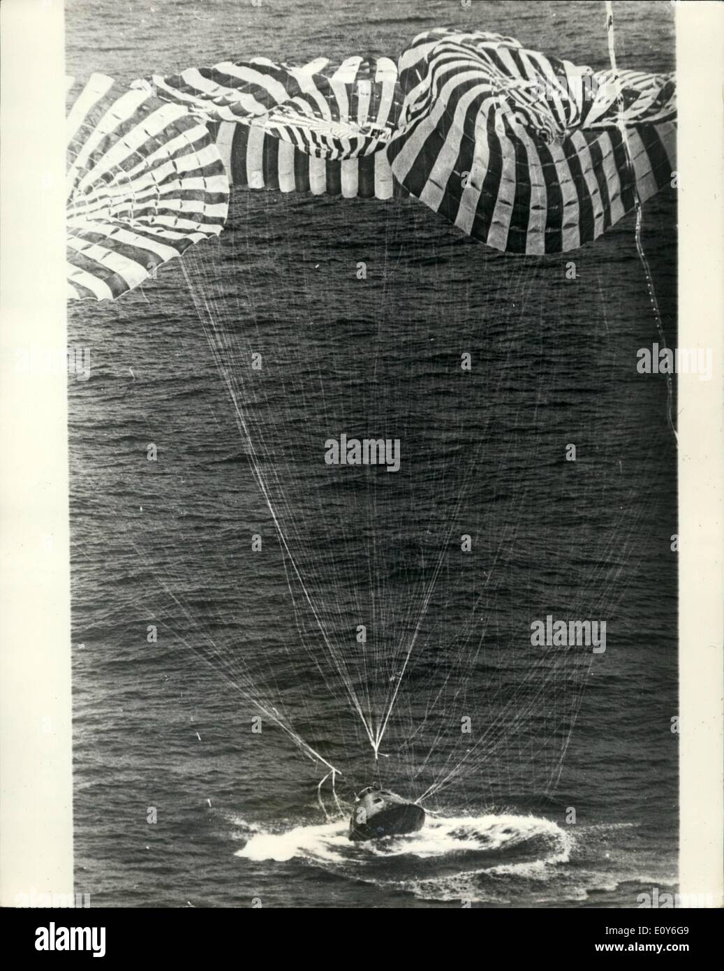 Mar. 03, 1969 - The Apollo 9 Spacecraft Splashes Down in the Atlantic ...