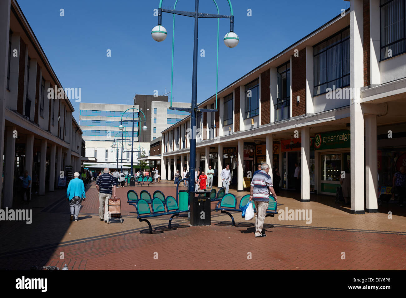 Kirkby town centre 1960s town planning Merseyside England UK Stock ...