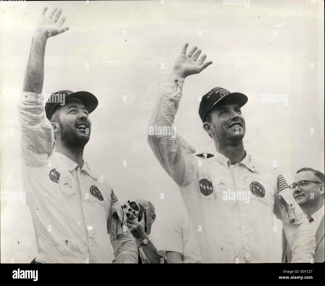 Mar. 18, 1969 - Apollo 9 Spacecraft splashes down in the Atlantic after ...