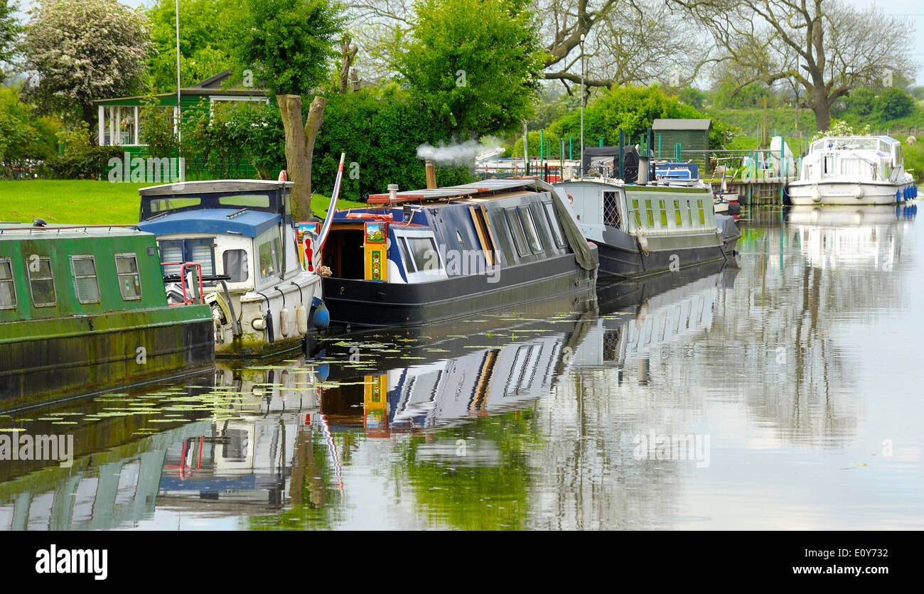 Cranfleet cut Nottinghamshire canal England UK Stock Photo - Alamy