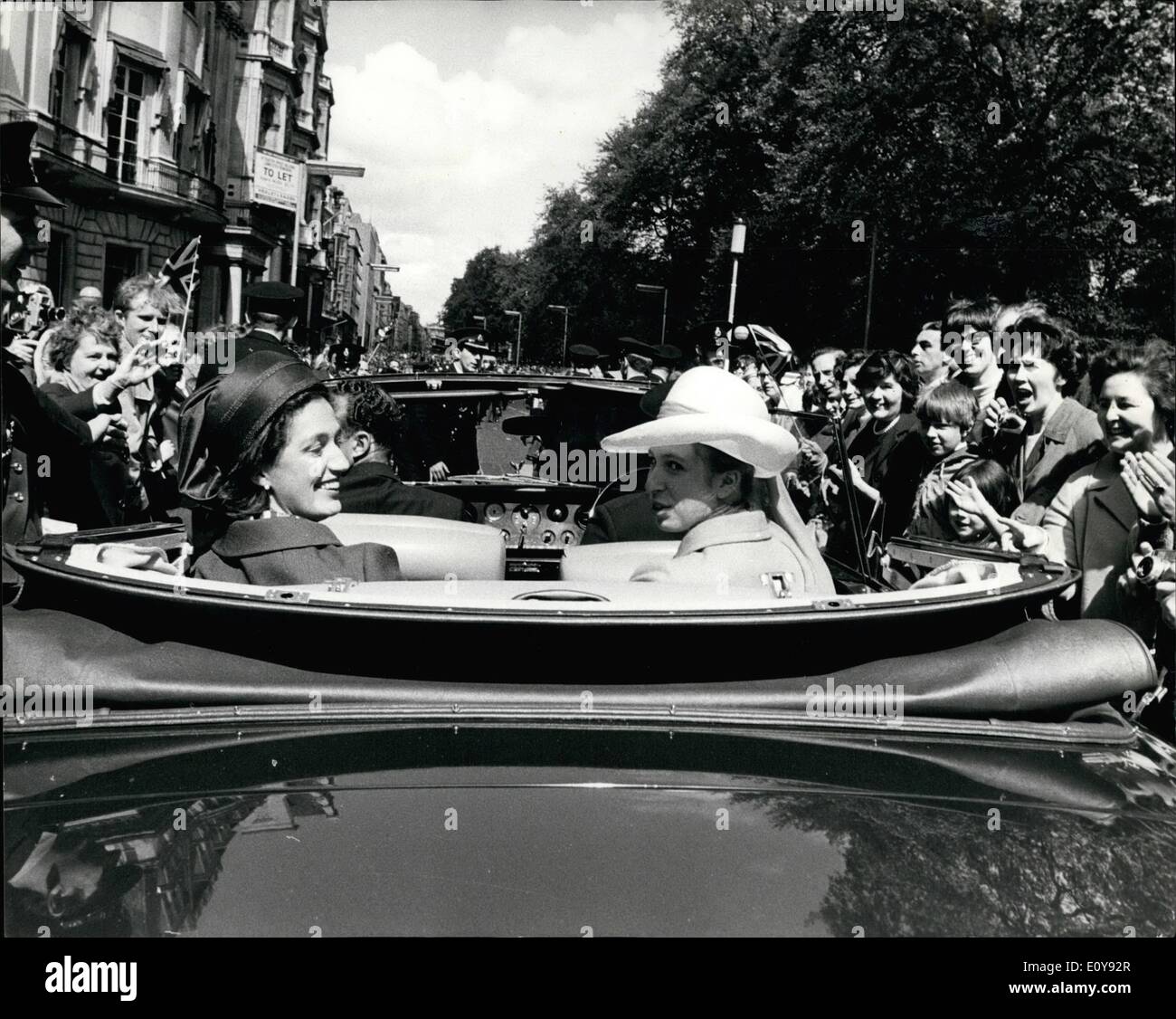 May 05, 1969 - Princess Anne attends festival of London stores parade ...