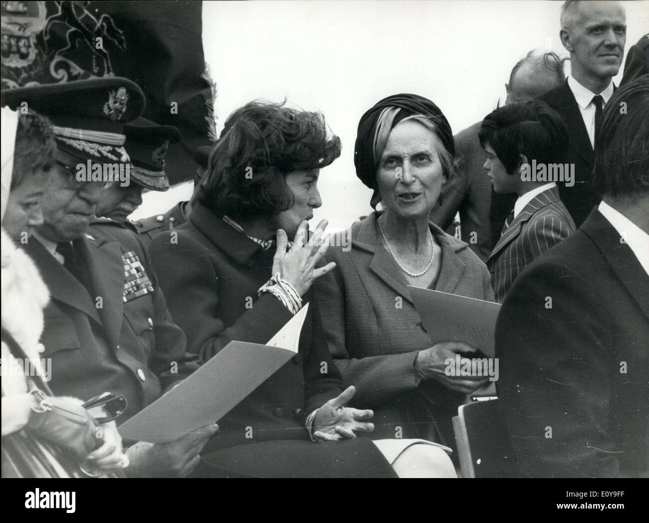 Jun. 06, 1969 - They are at the 25th Anniversary Ceremony of D-Day ...