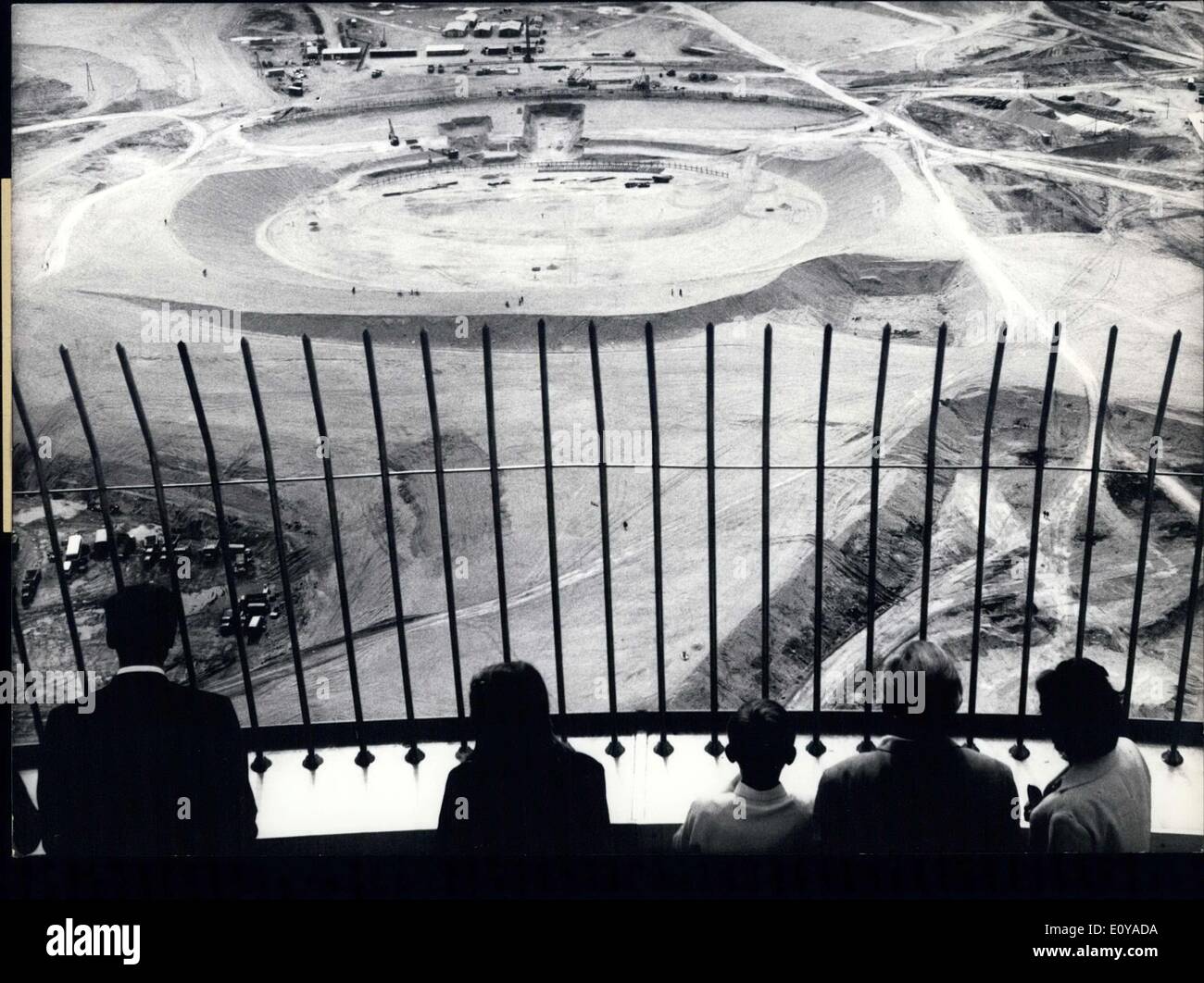 Jun. 30, 1969 - Preparations for the Munich Olympic stadium were going ...