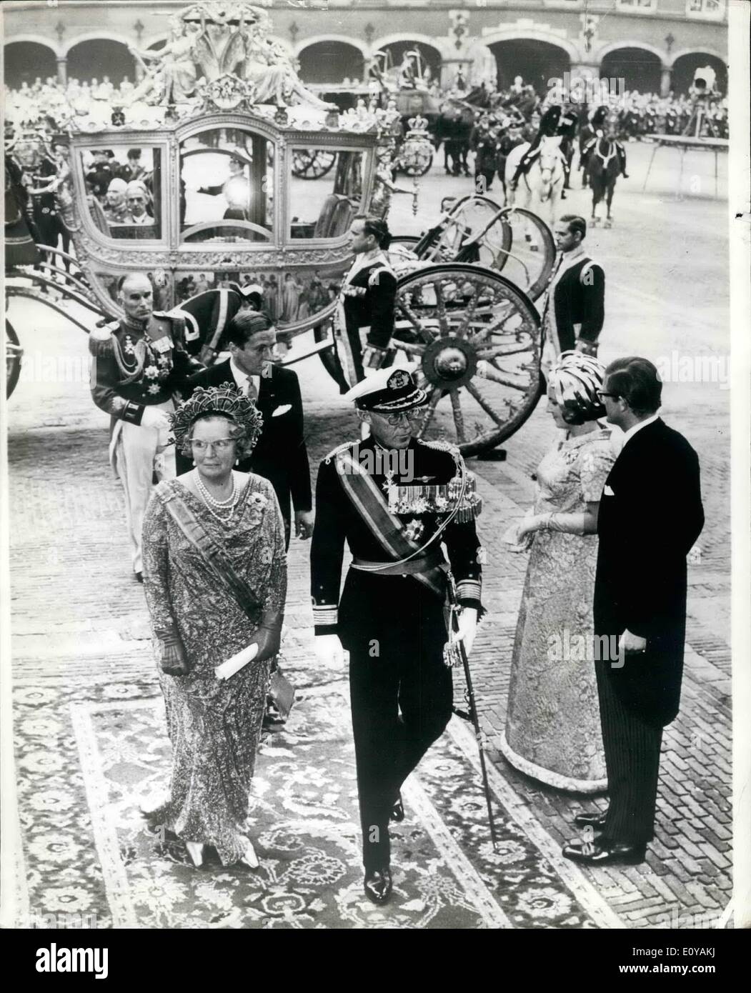 Sep. 18, 1969 - September 18th 1969 Opening of Dutch Parliament. The ...