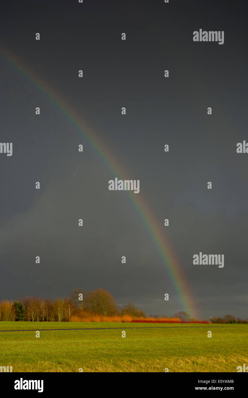 rainbow in UK, GB, england, buckinghamshire Stock Photo - Alamy