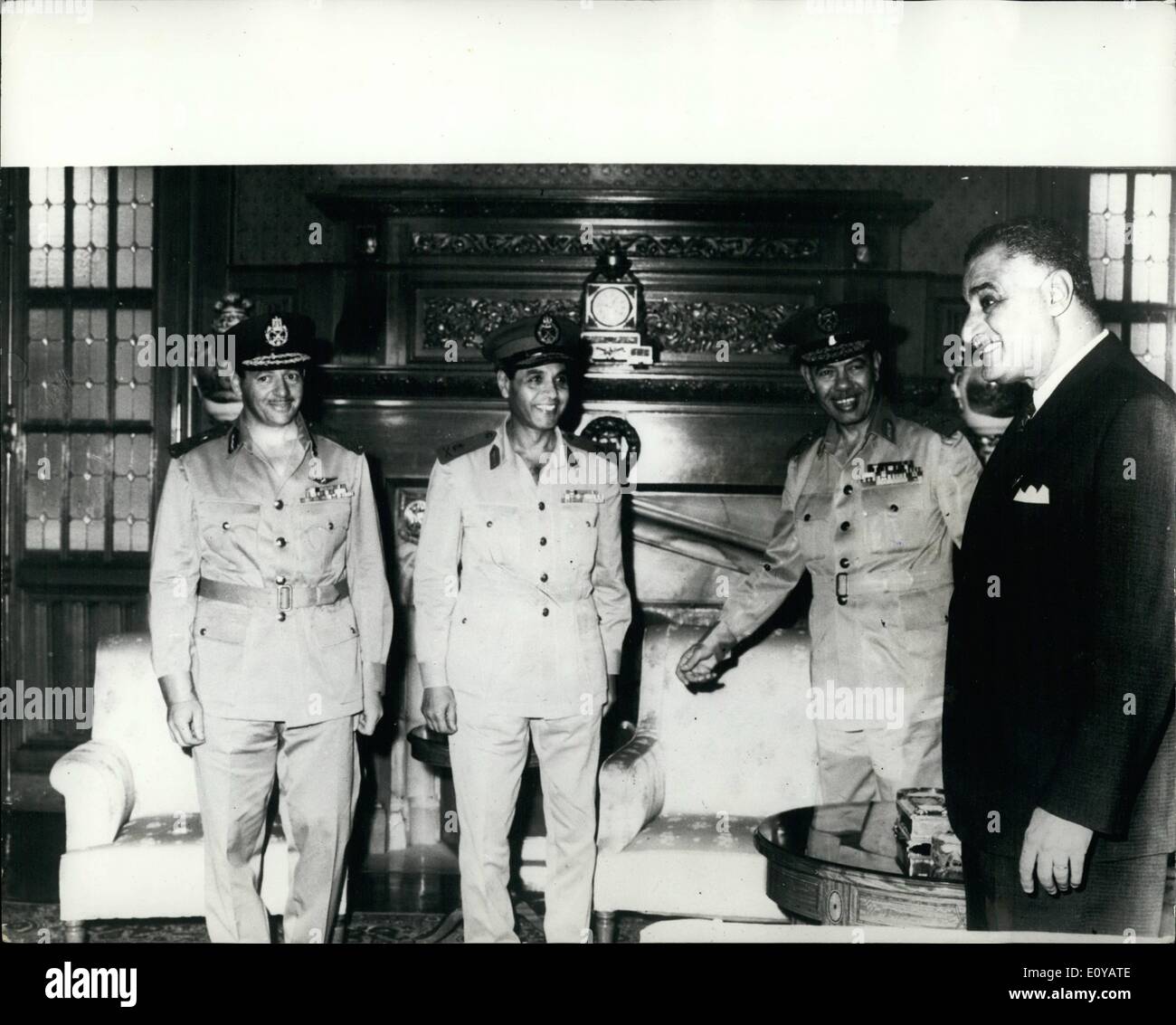 Jul. 07, 1969 - President Nasser Receives Commanders of his Armed ...