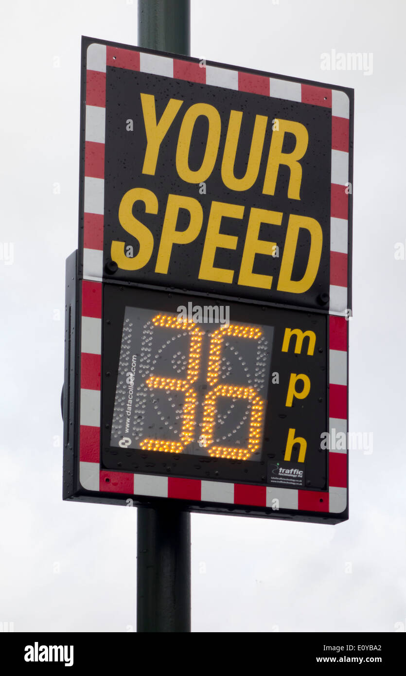 Speed signal UK Stock Photo - Alamy