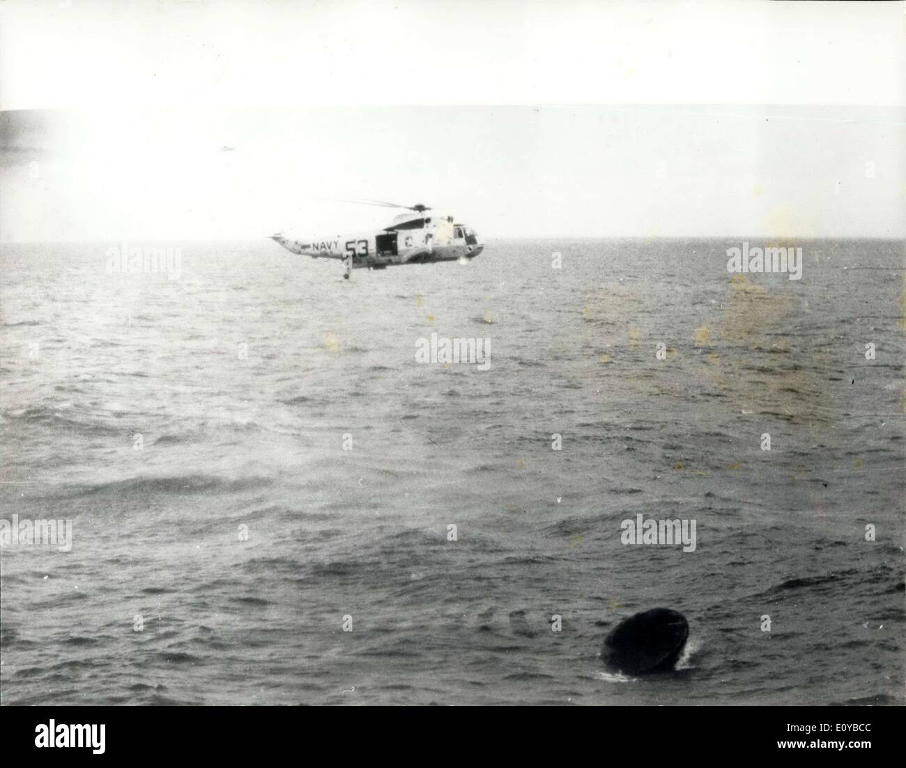 Jul. 29, 1969 - Apollo 11 Splashdown: A rescue helicopter never above ...