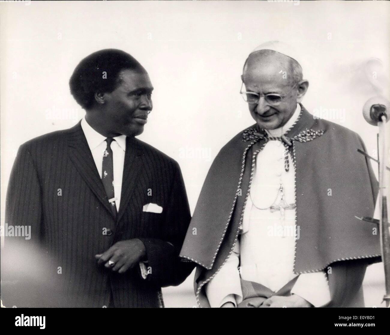 Aug. 01, 1969 - Pope Arrives in Uganda: Photo shows Pope Paul pictures ...