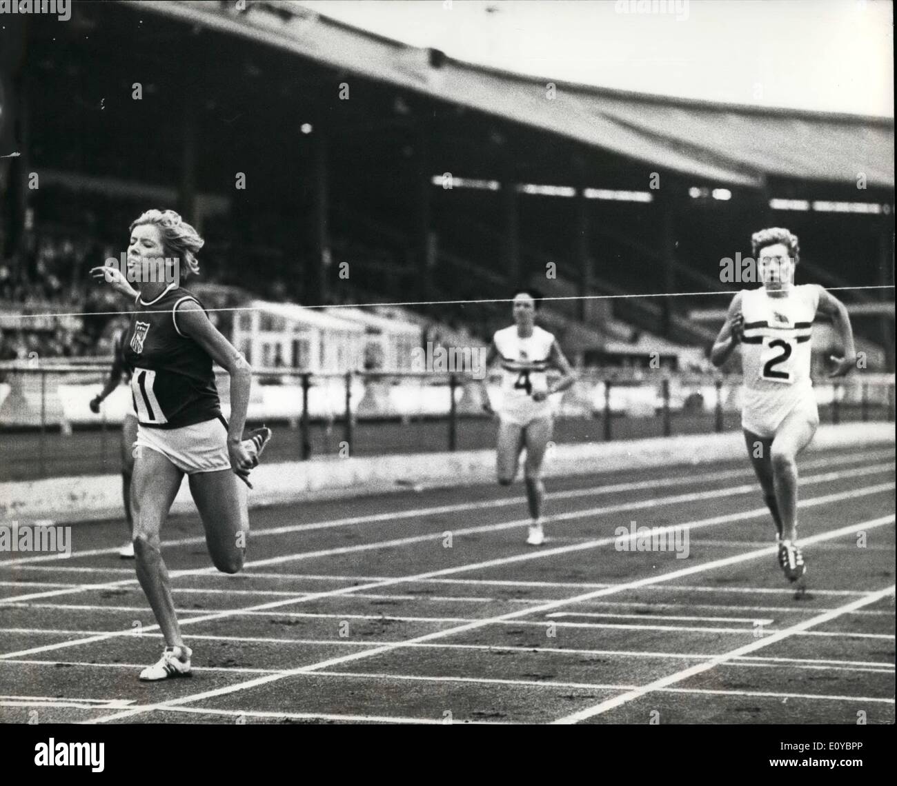 Aug. 08, 1969 - Athletics At The White City. Great Britain Vs. United ...