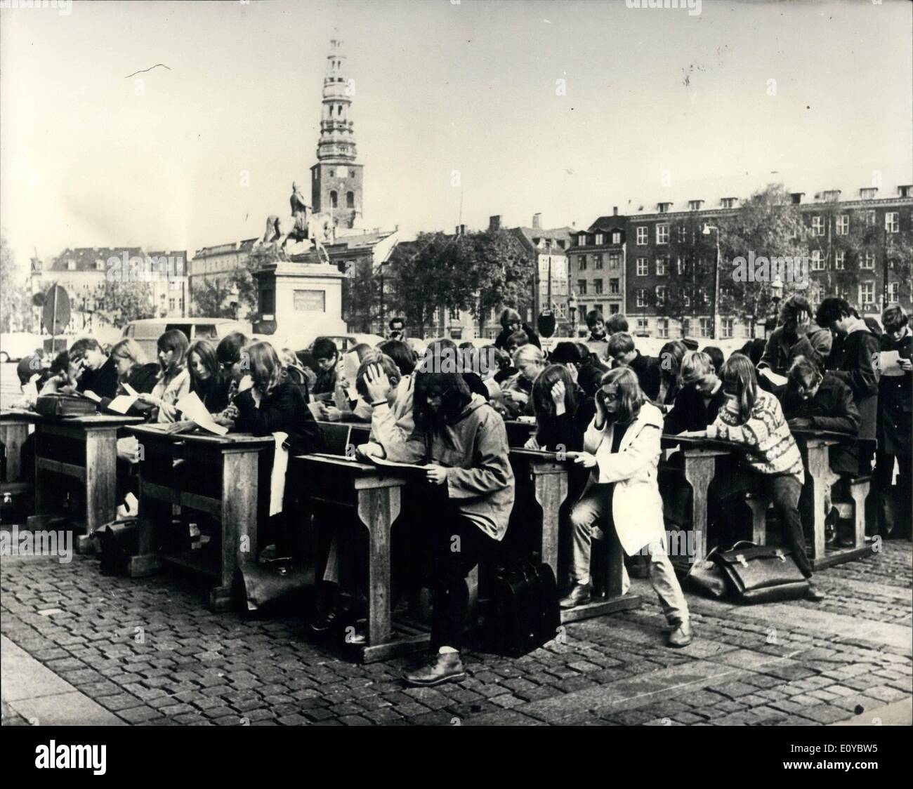 Oct. 10, 1969 - Schoolchildren protest against striking teachers ...
