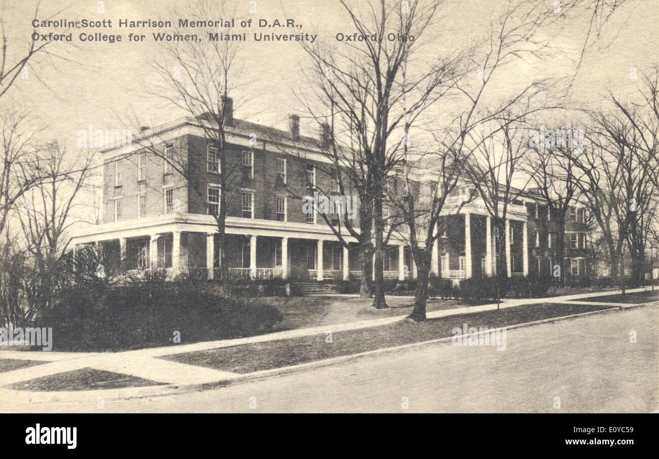 This postcard shows the Caroline Scott Harrison Memorial, part of the D ...