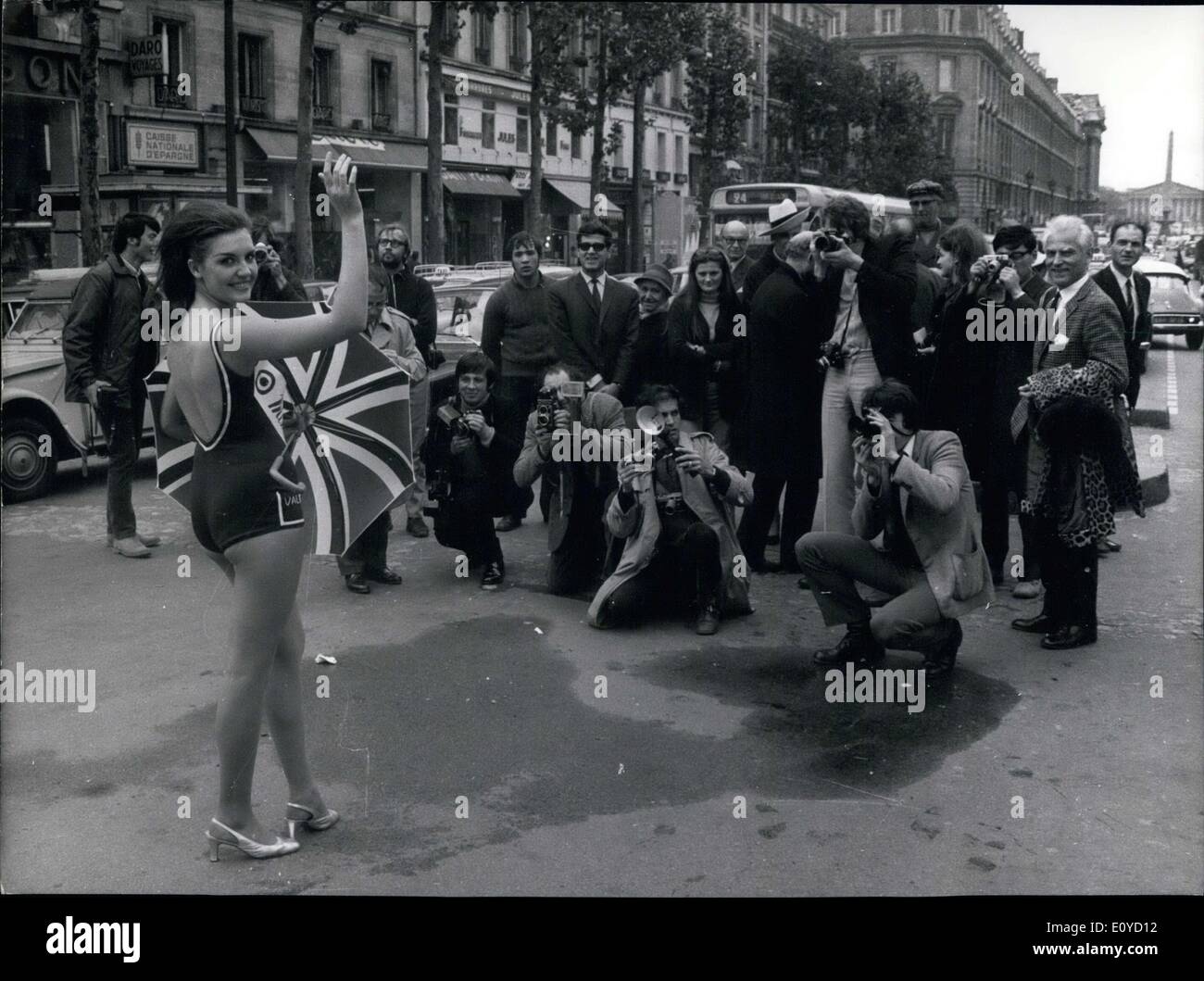 Nov. 15, 1969 - She is wearing the swimsuit she will wear in the Miss ...