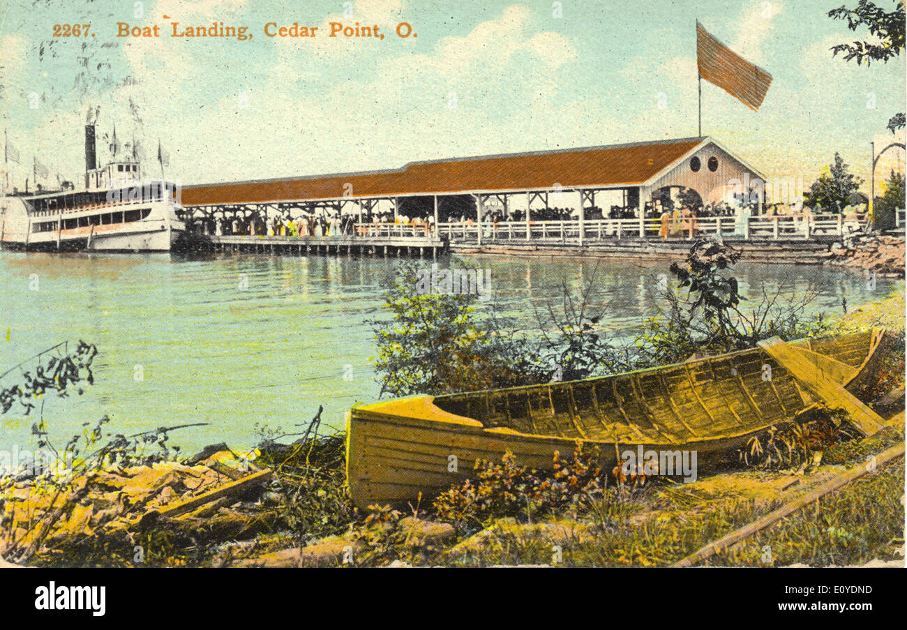 This vintage postcard from the Bowden Collection shows the bustling ...