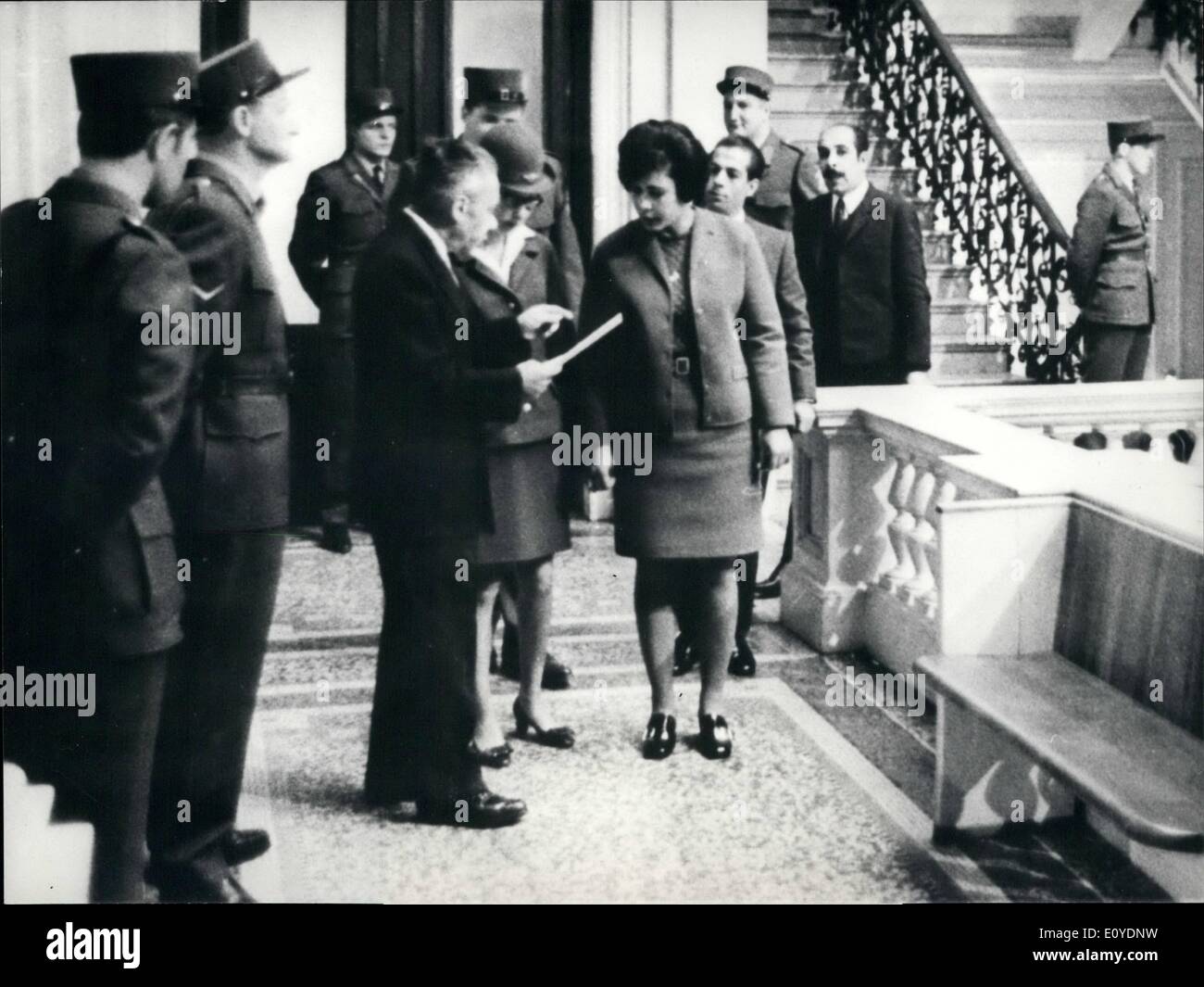 Dec. 12, 1969 - ''El-Al'' - trial Winterthur: Photo Shows The three ...