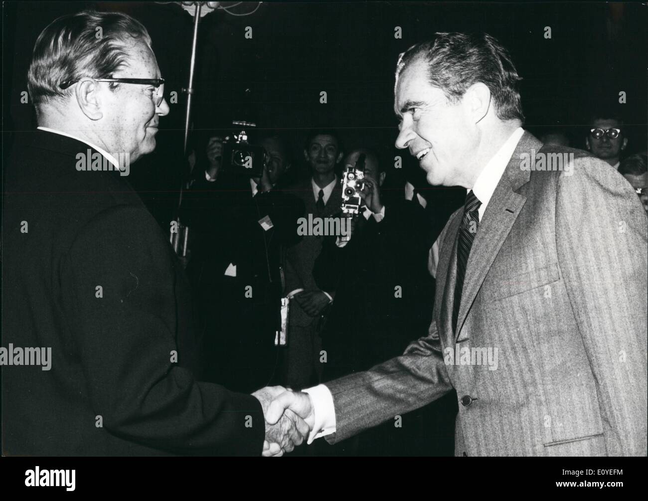 Jan. 01, 1970 - US President R. Nixon In Yugoslavia Photo shows ...