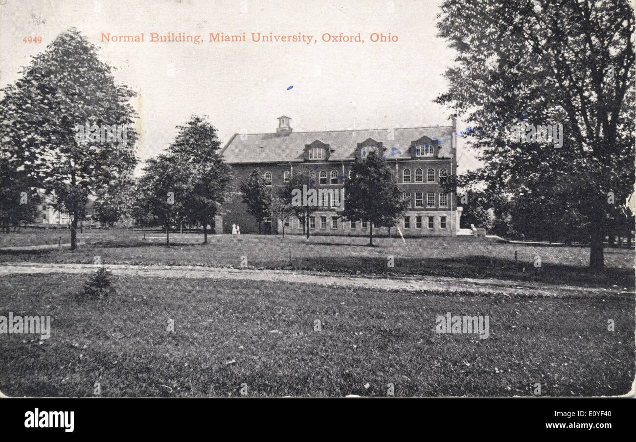 The *Normal Building* at Miami University in Oxford, Ohio, is a ...