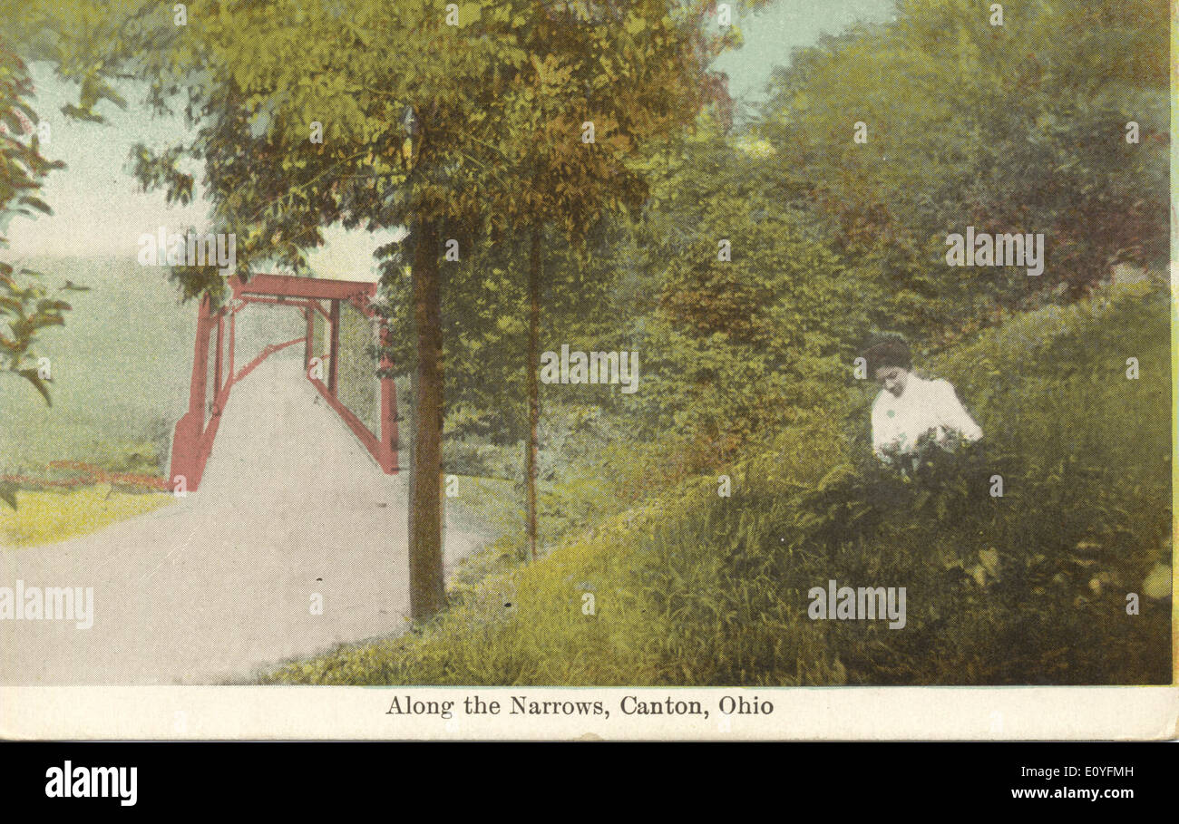 This historical postcard captures the beauty of the Canton Parks ...