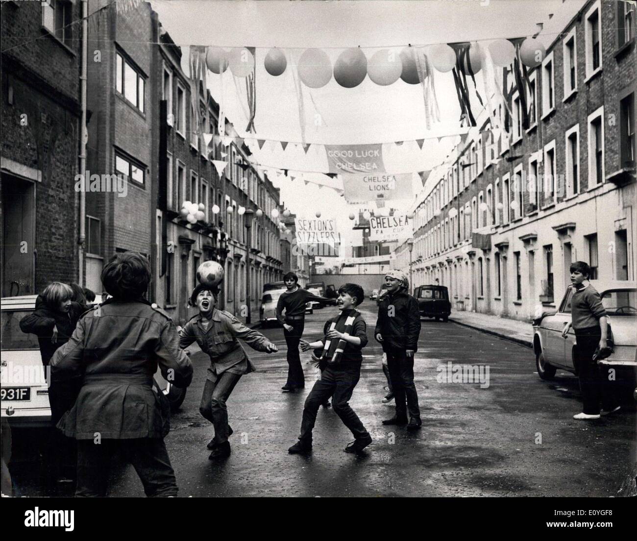 Apr. 10, 1970 - F.A. Cup fever in Chelsea: Chelsea meet Leeds United in ...