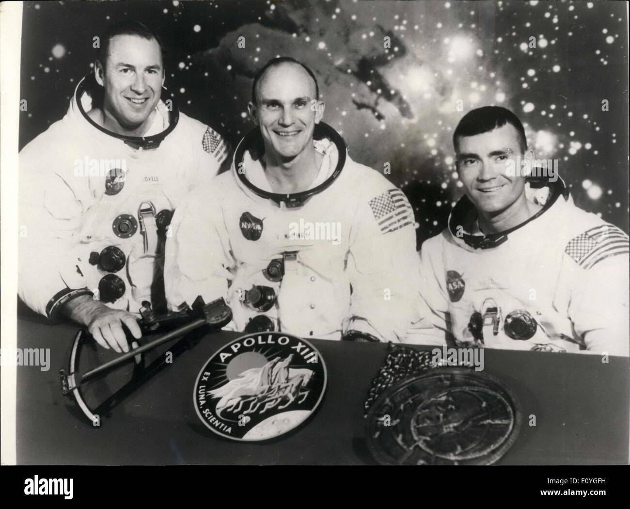 Apr. 11, 1970 - Seventh manned Apollo crew: The members of the prime ...