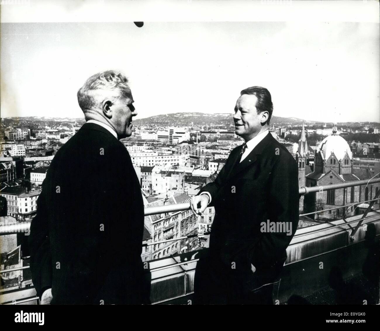 Apr. 25, 1970 - April 25th 1970 Willy Brandt on an official visit to ...
