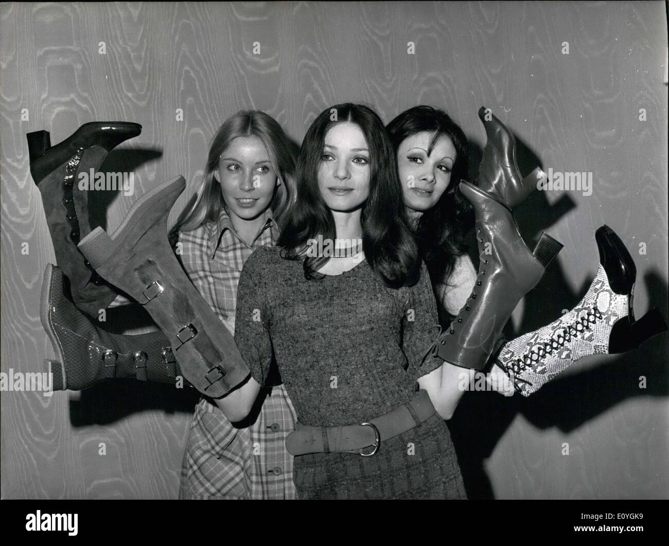 Apr. 27, 1970 - Ewa Swann with Jill and Diane Present New Boot ...