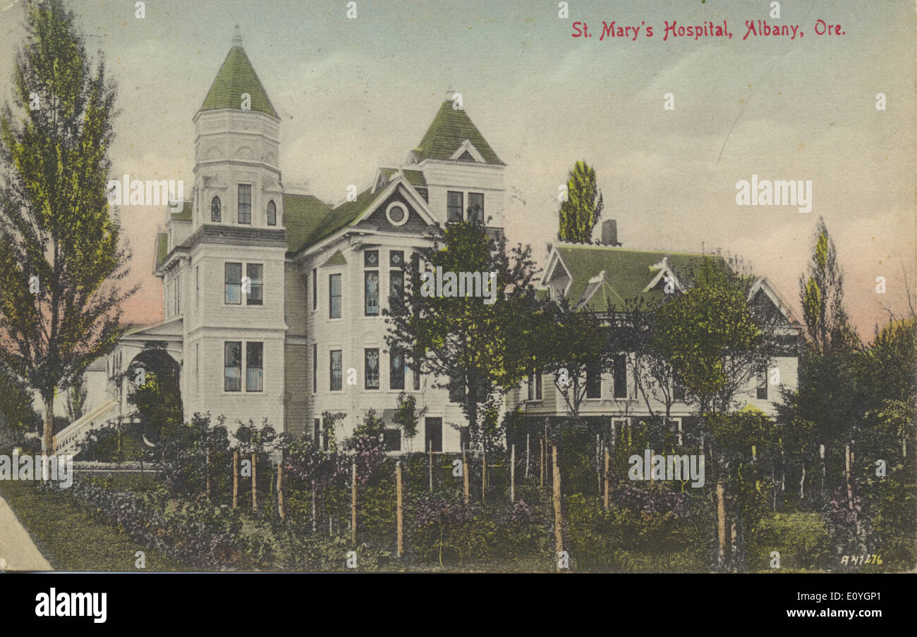 This postcard from the Bowden collection captures St. Mary’s Hospital ...