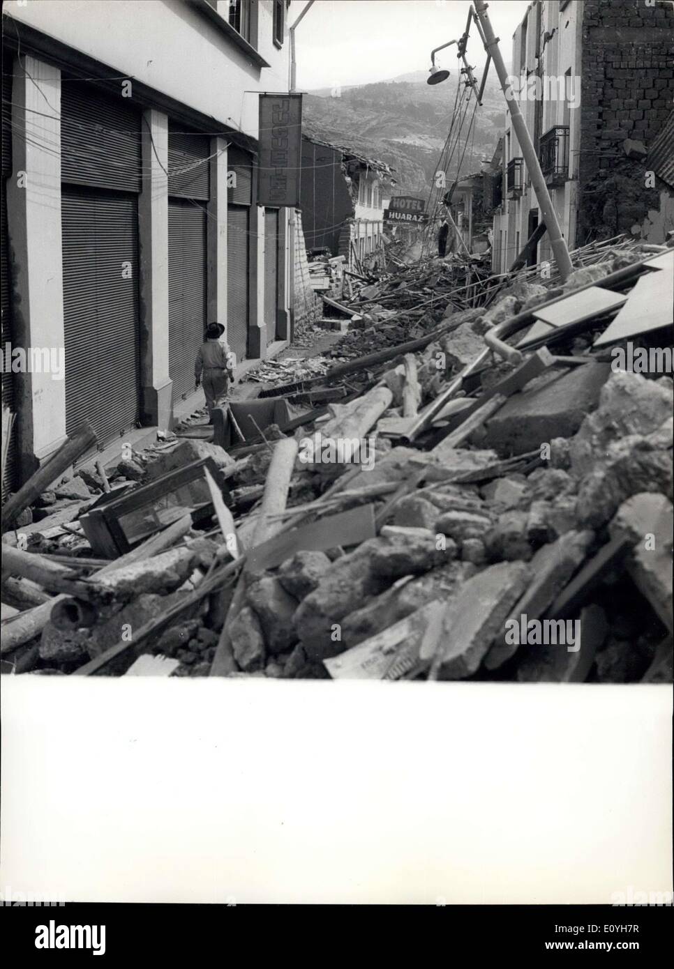 May 31, 1970 - Peruvian Earthquake - May 31, 1970 Ruins of the Small ...