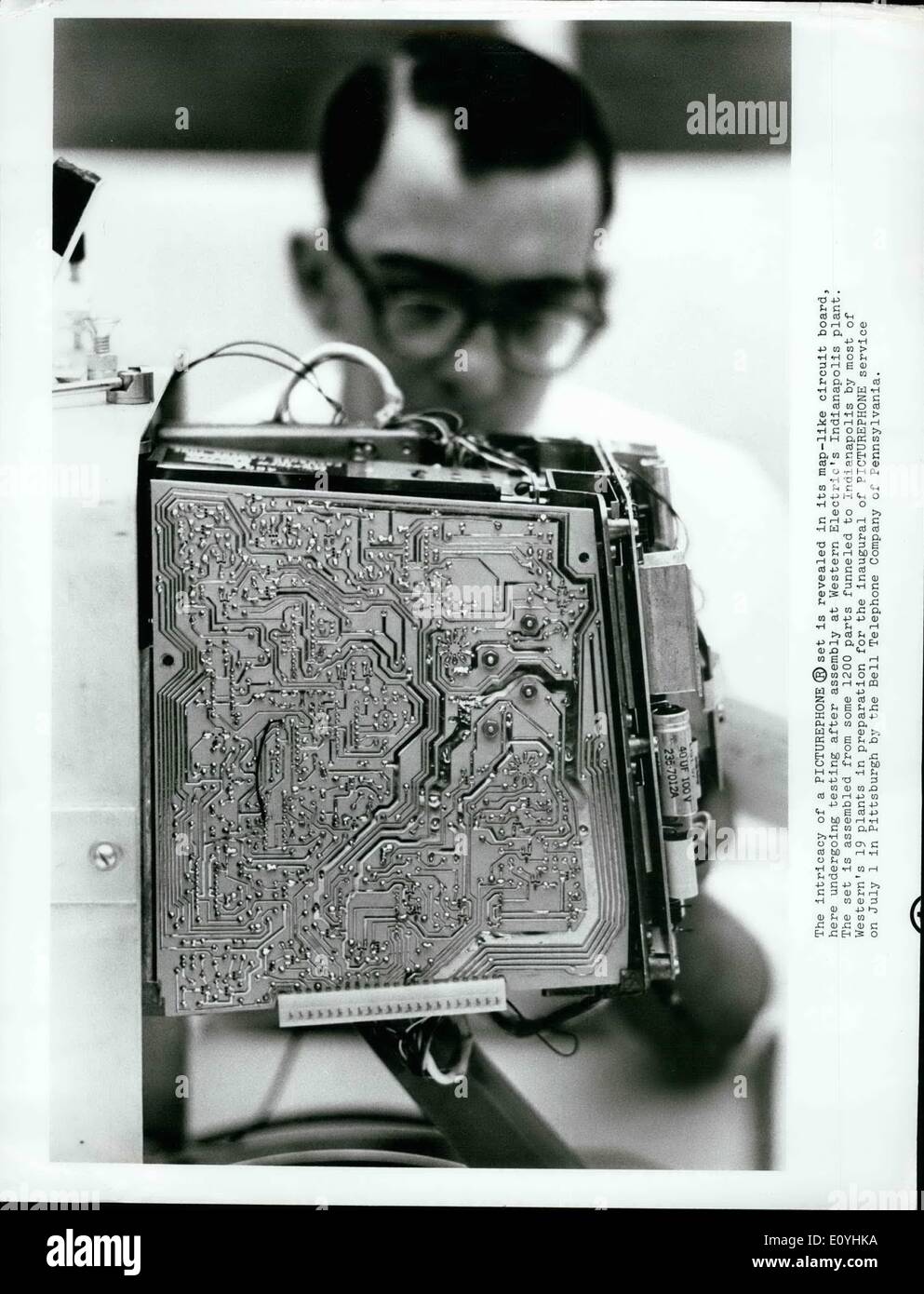Jun. 06, 1970 - The intricacy of a Picturephone set is revealed in its ...