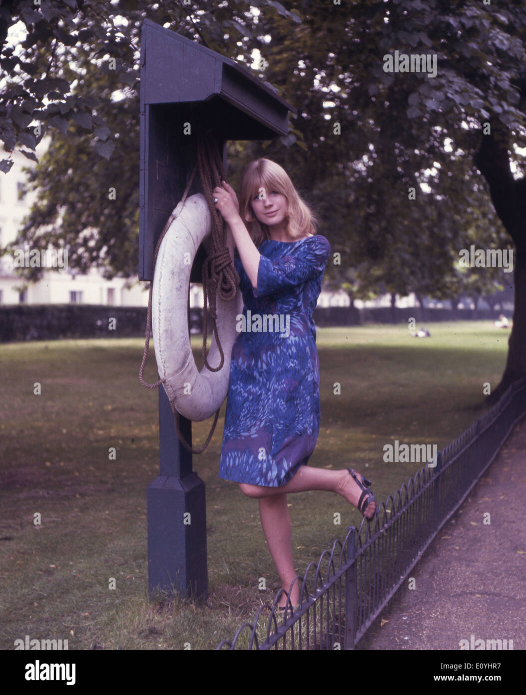 MARIANNE FAITHFUL UK pop singer in 1965. Photo Tony Gale Stock Photo ...