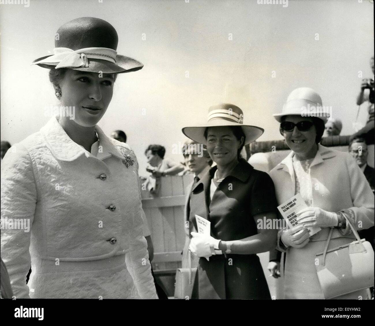 Jun. 06, 1970 - Royals at Epsom for the Derby. Photo shows Princess ...