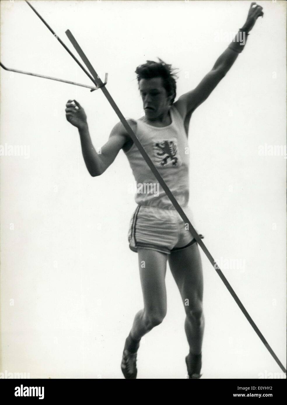 Jun. 11, 1970 - Pole Vaulter Ziegler at ''Pierre Bonnenfant'' Meet ...
