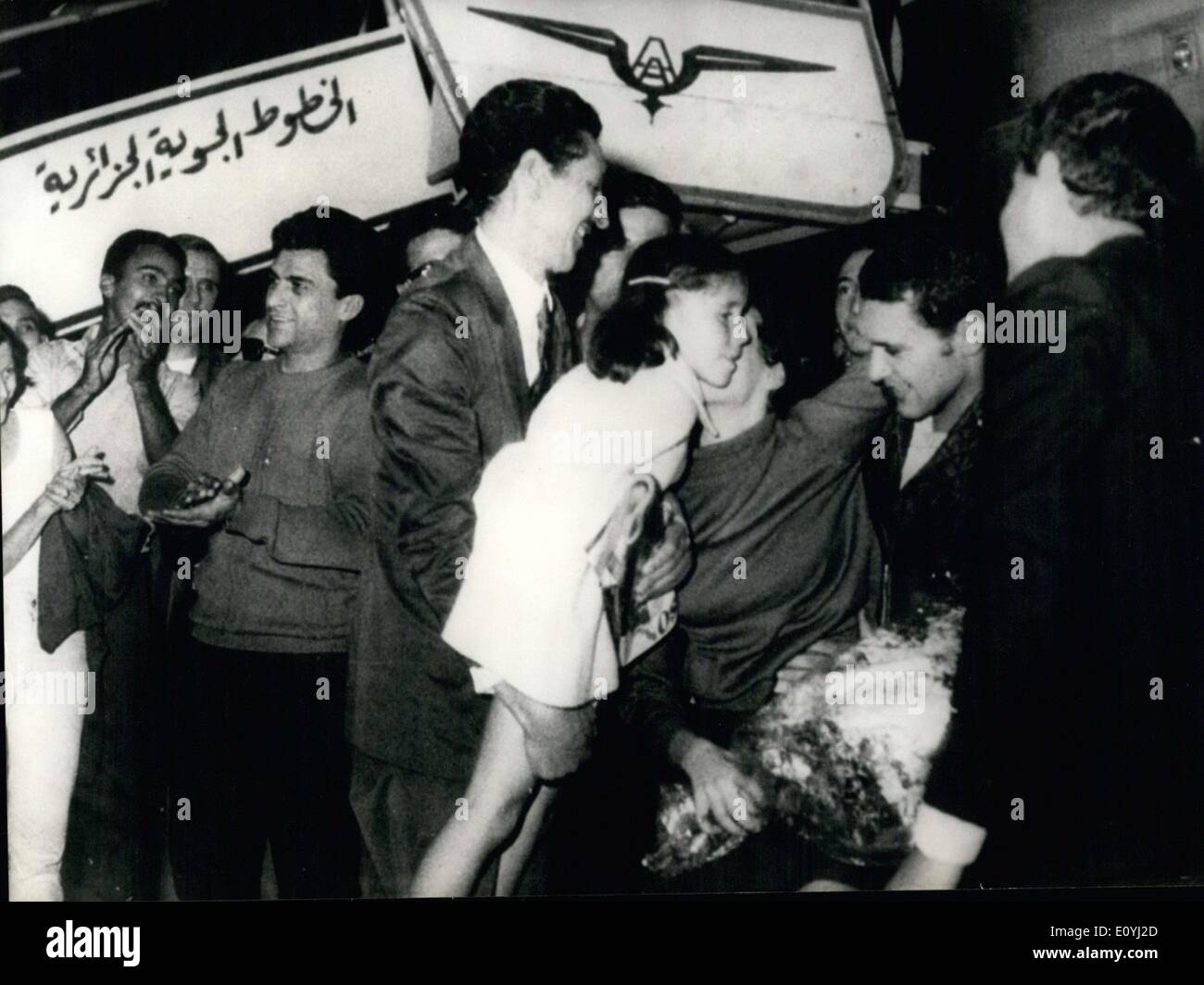 Jun. 19, 1970 - Brazilian Political Refugees Arrive at Algerian Airport ...