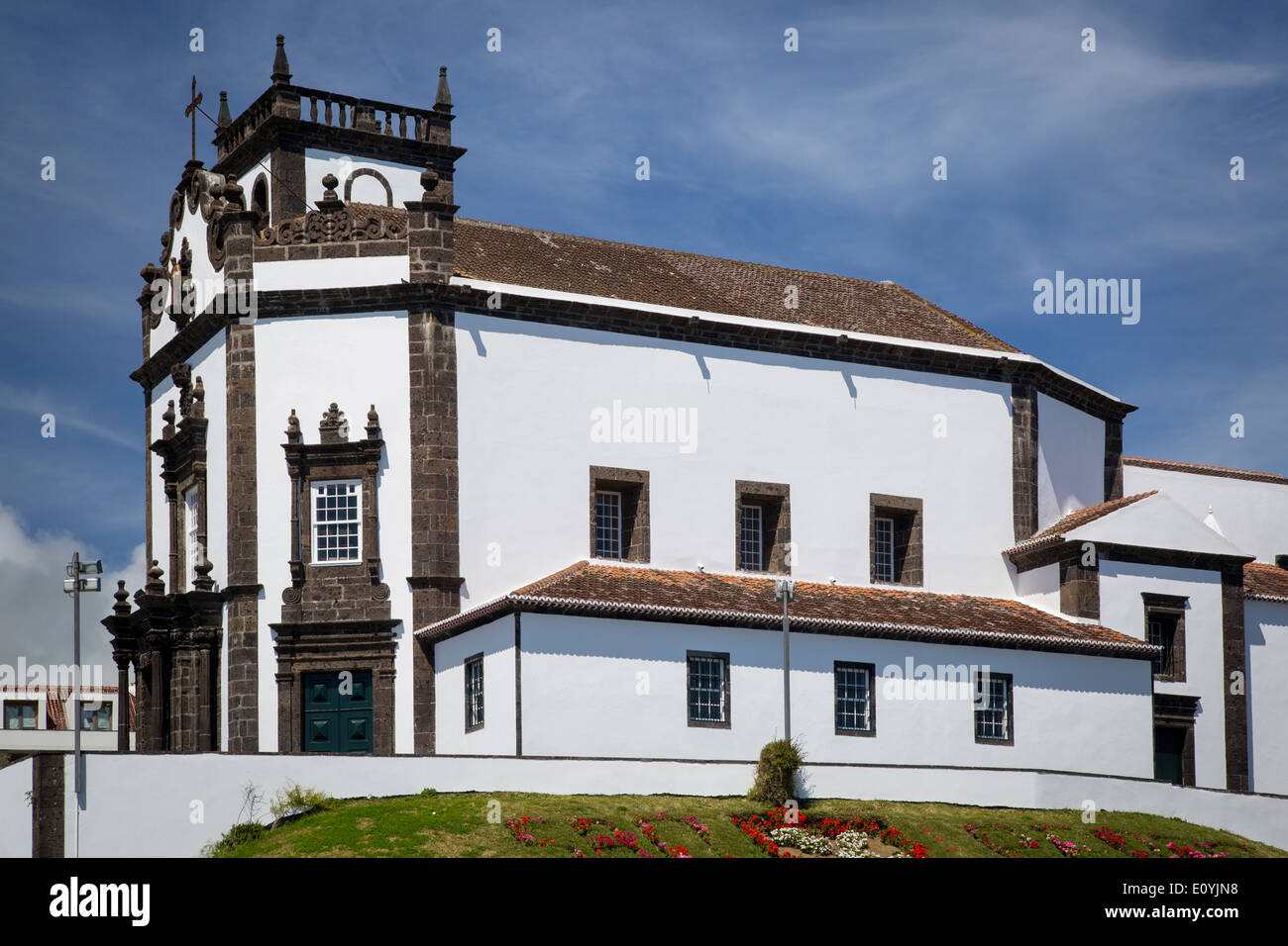Church of Sao Pedro on the island of Sao Miguel, Azores, Portugal Stock ...