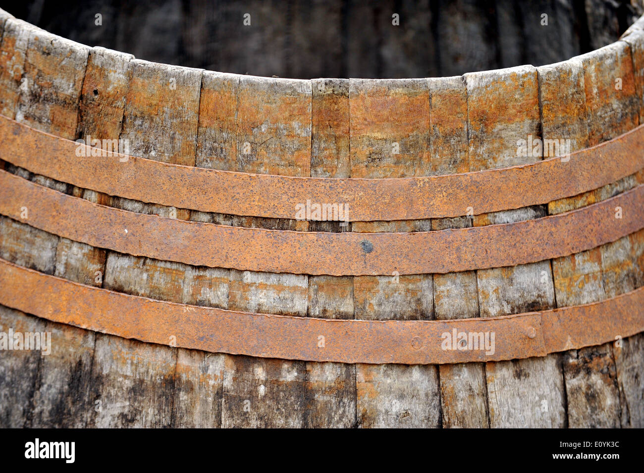 Old rusty barrel hi-res stock photography and images - Alamy