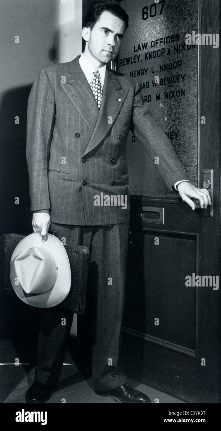 Aug 05, 1945 - Whittier, California, U.S. - RICHARD NIXON January 9 ...