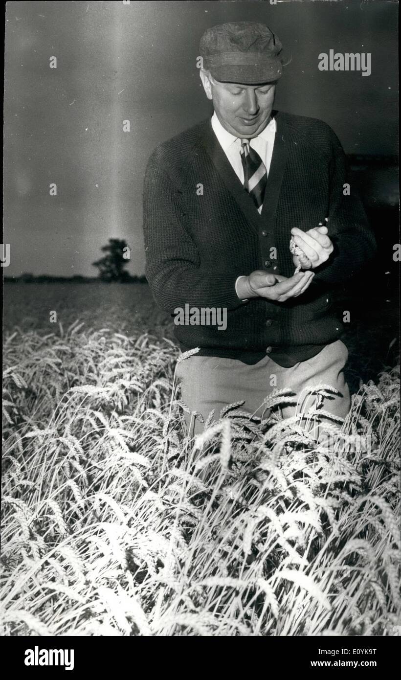 Aug. 08, 1970 - New Minister Of Agriculture Harvests His Wheat Crop ...