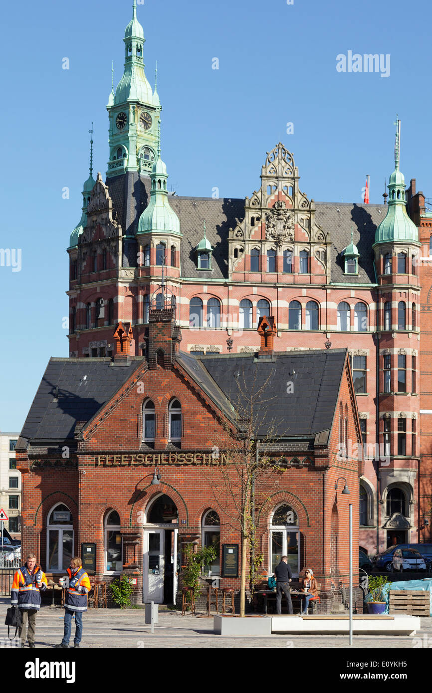 Fleetschloesschen, Speicherstadt (storehouse town), Hamburg, Germany ...