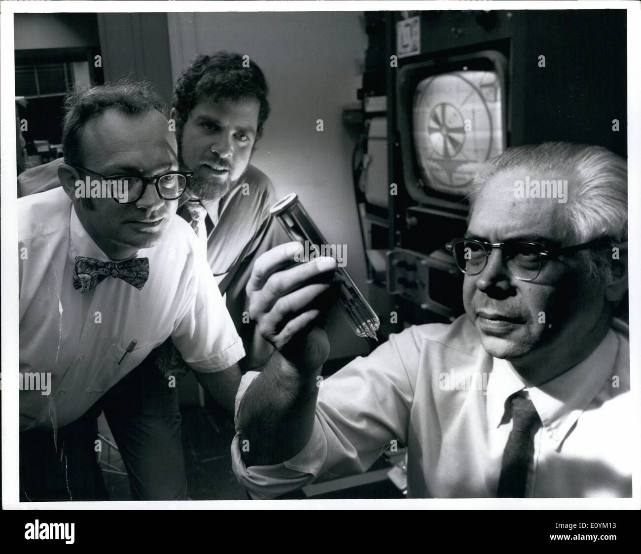 Sep. 09, 1970 - Epicon TV camera tube is held by one of its developers ...
