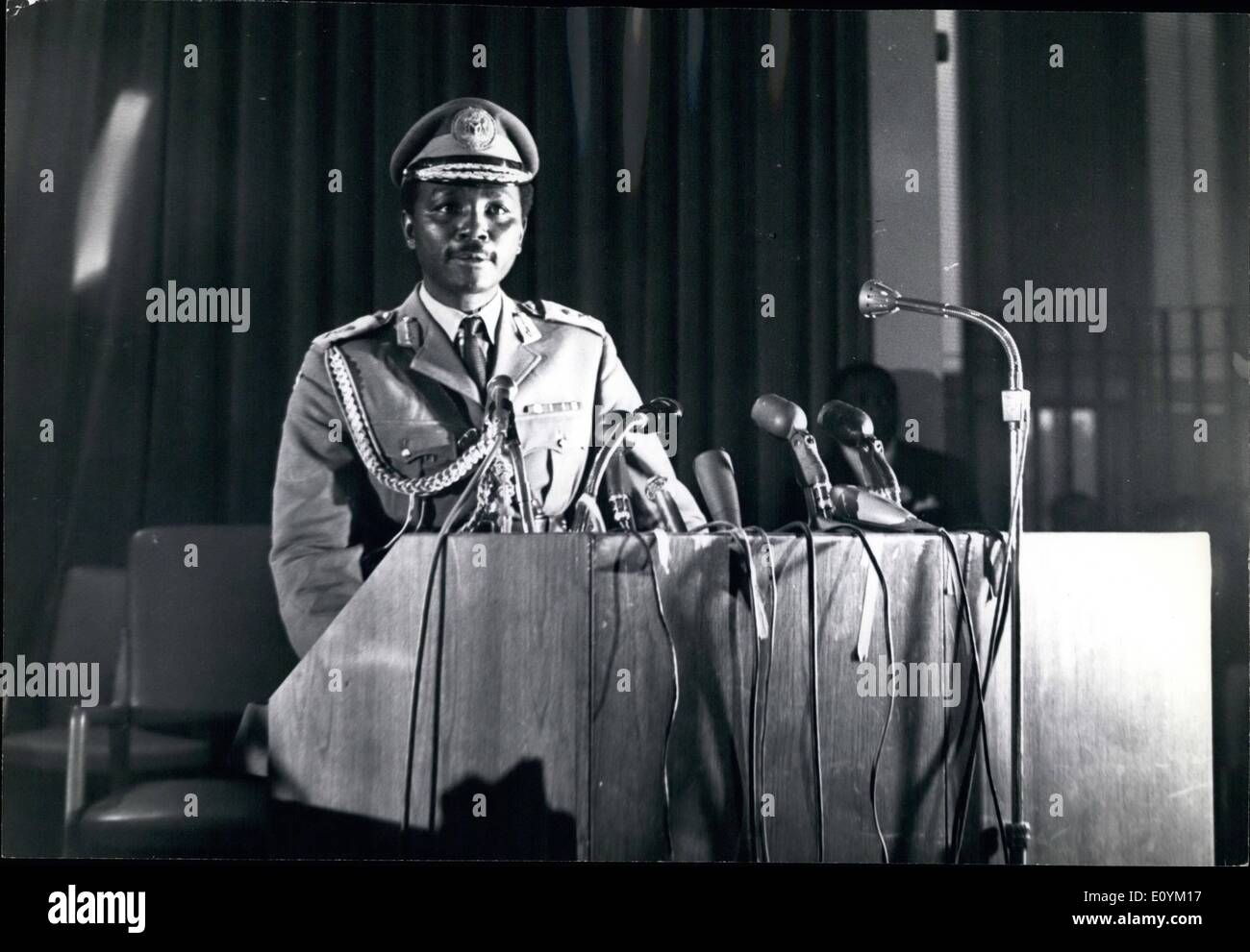 Sep. 09, 1970 - Addisababa Ethiopia: General Gowon Addressing the OAU ...